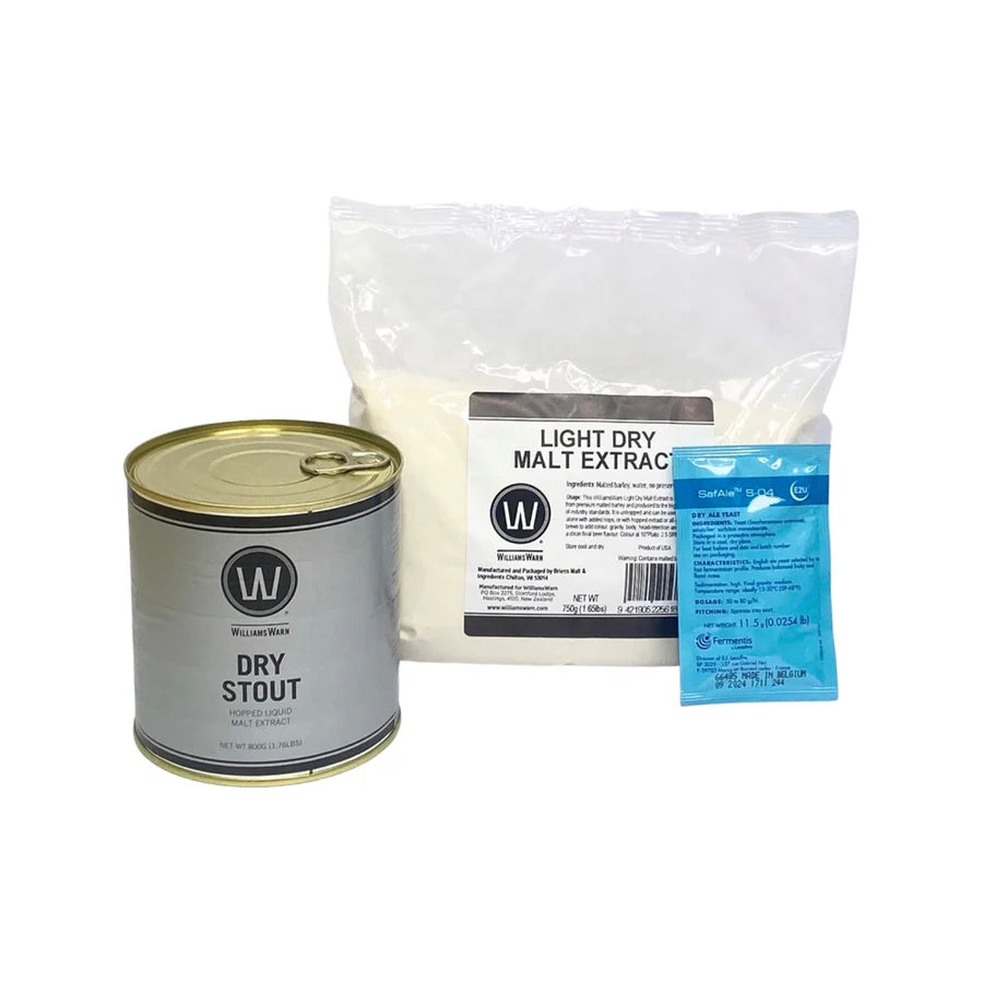 Williams Warn Dry Stout 10 Litre Kit – Brews And Ques (NZ)